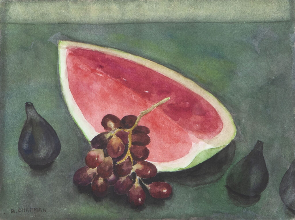 BARBARA CHAPMAN – WATERMELON, GRAPES AND FIGS – GFL Fine Art